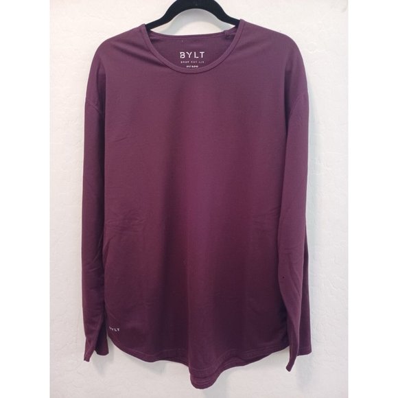 BYLT Basics | Shirts | Bylt Drop Cut T Shirt Mens Sz Xl Burgundy Wine ...